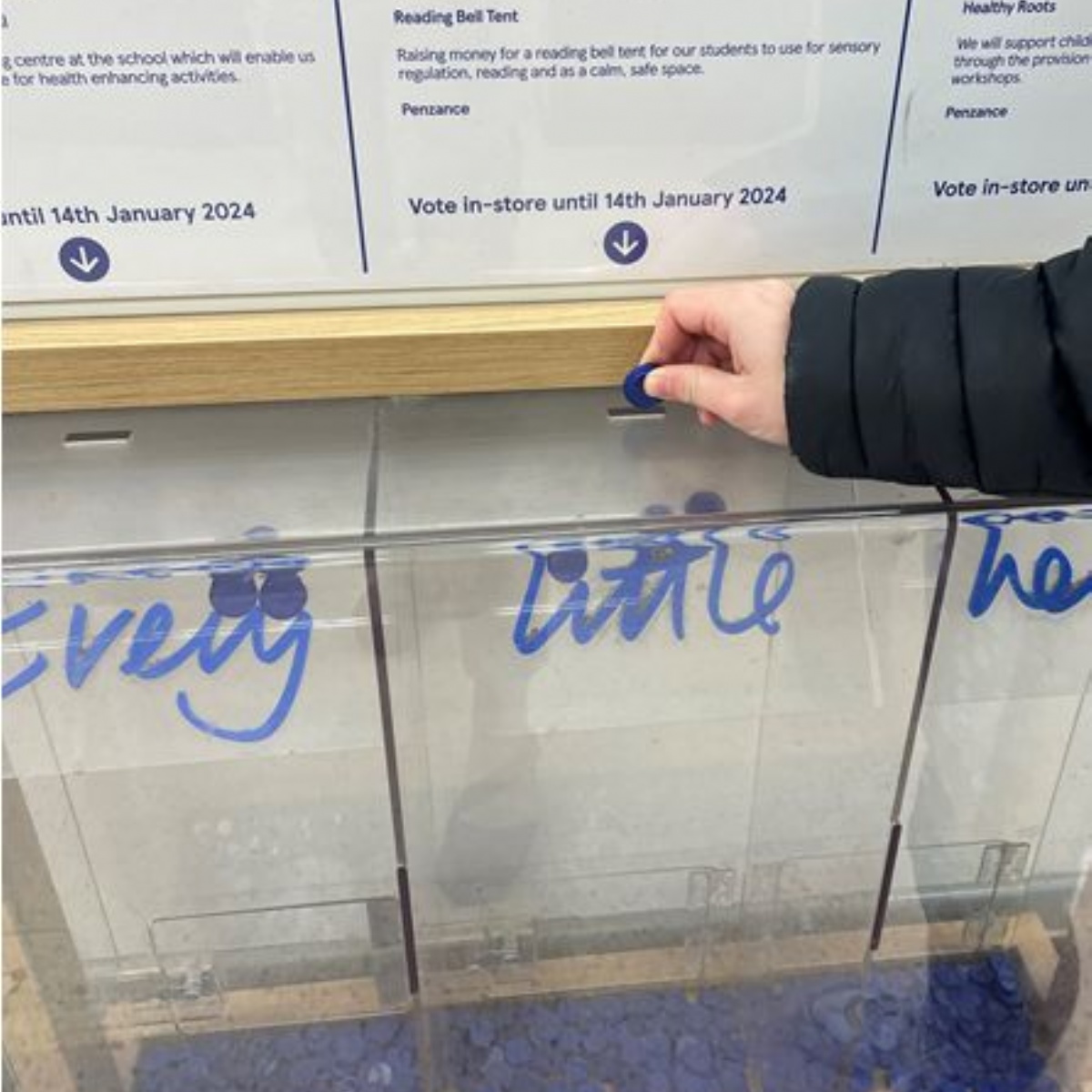 Nancealverne School - Tesco blue tokens