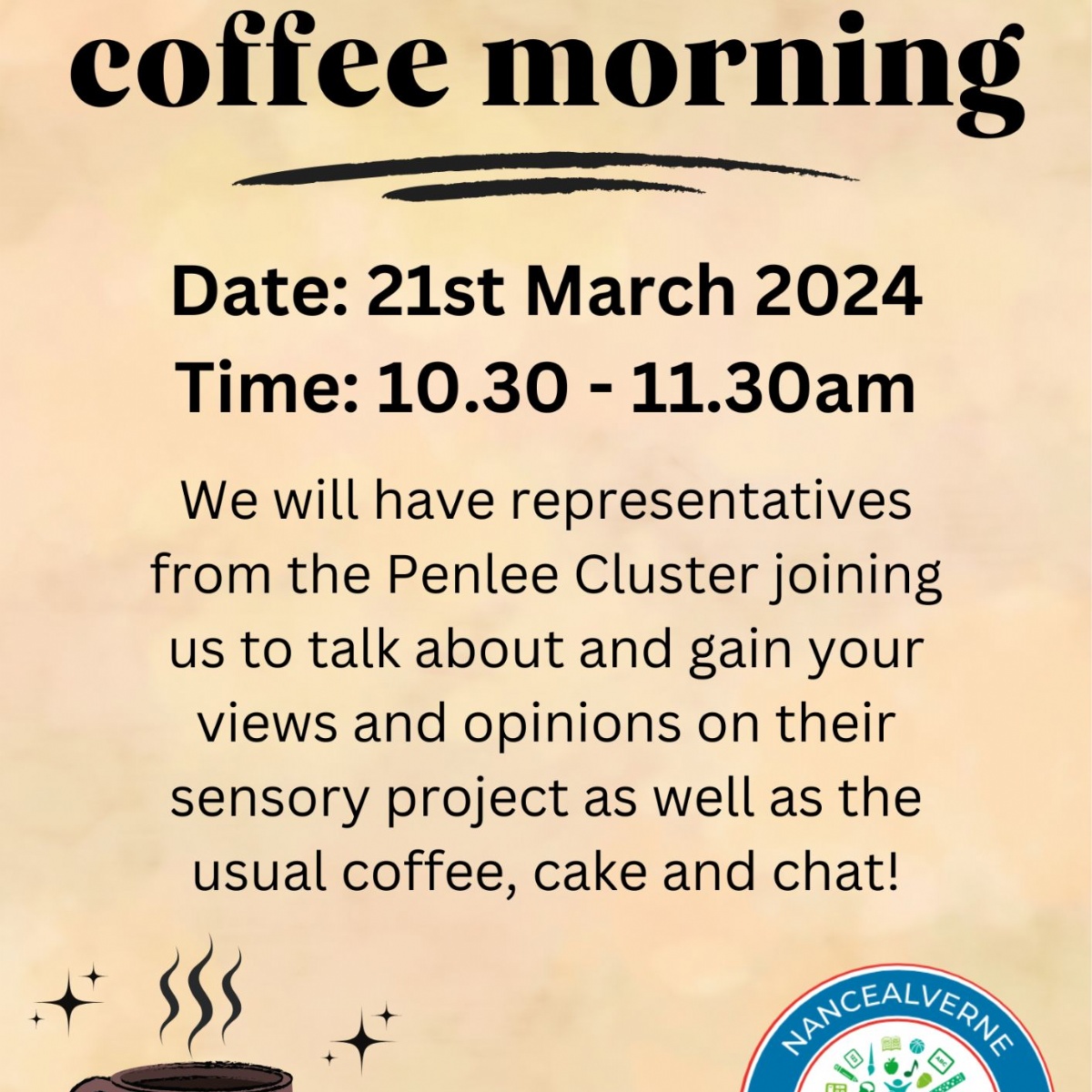 Nancealverne School - March Coffee Morning